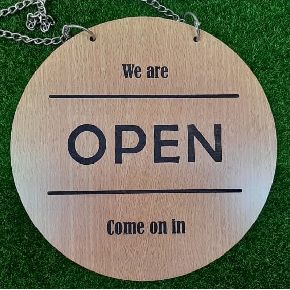 Sign Open Close Indoor signage Papan Tanda Buka Dan Tutup | Shopee Malaysia