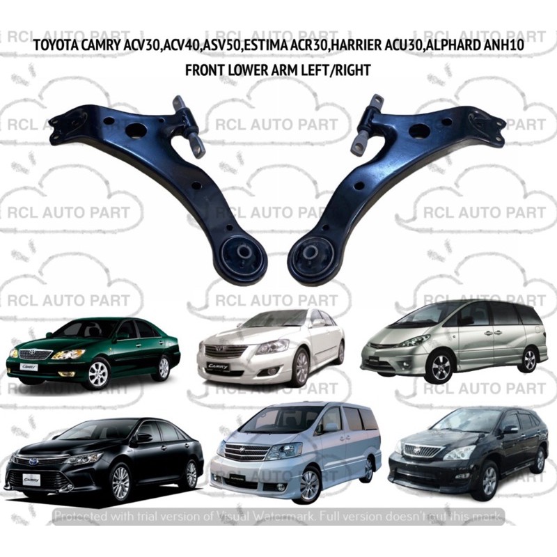 FRONT LOWER ARM LEFT/RIGHT TOYOTA CAMRY ACV30,ACV40,ASV50, ALPHARD ...