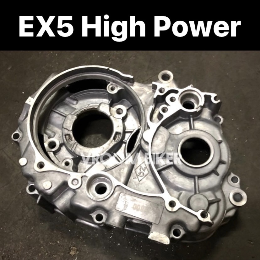 HONDA EX5 HIGH POWER CRANKCASE COVER KULIT ENJIN ENGINE CASE KIRI LH ...
