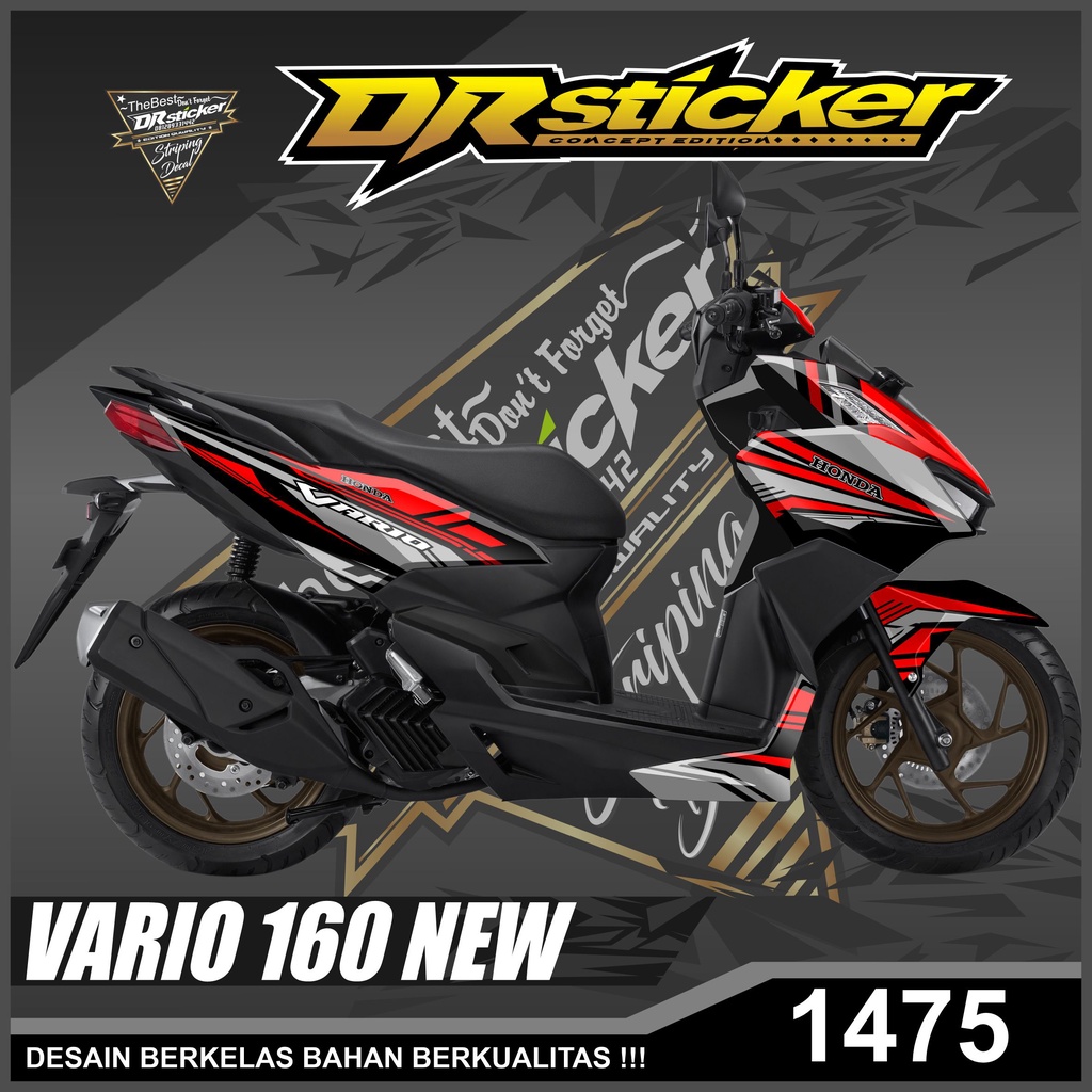 Dekal Sticker VARIO NEW 160 full body Sticker Scotlet VARIO Design ...