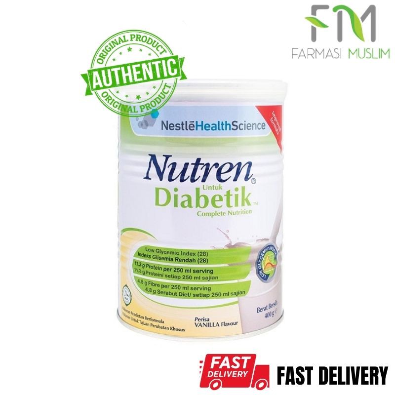 NUTREN GLUCOBALANCE Vanilla Complete Nutrition 400 & 800gm (Previous ...