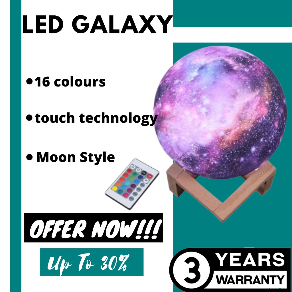 3D Starlight Galaxy LED Mulit Color Stary Starry Light Discoloration ...