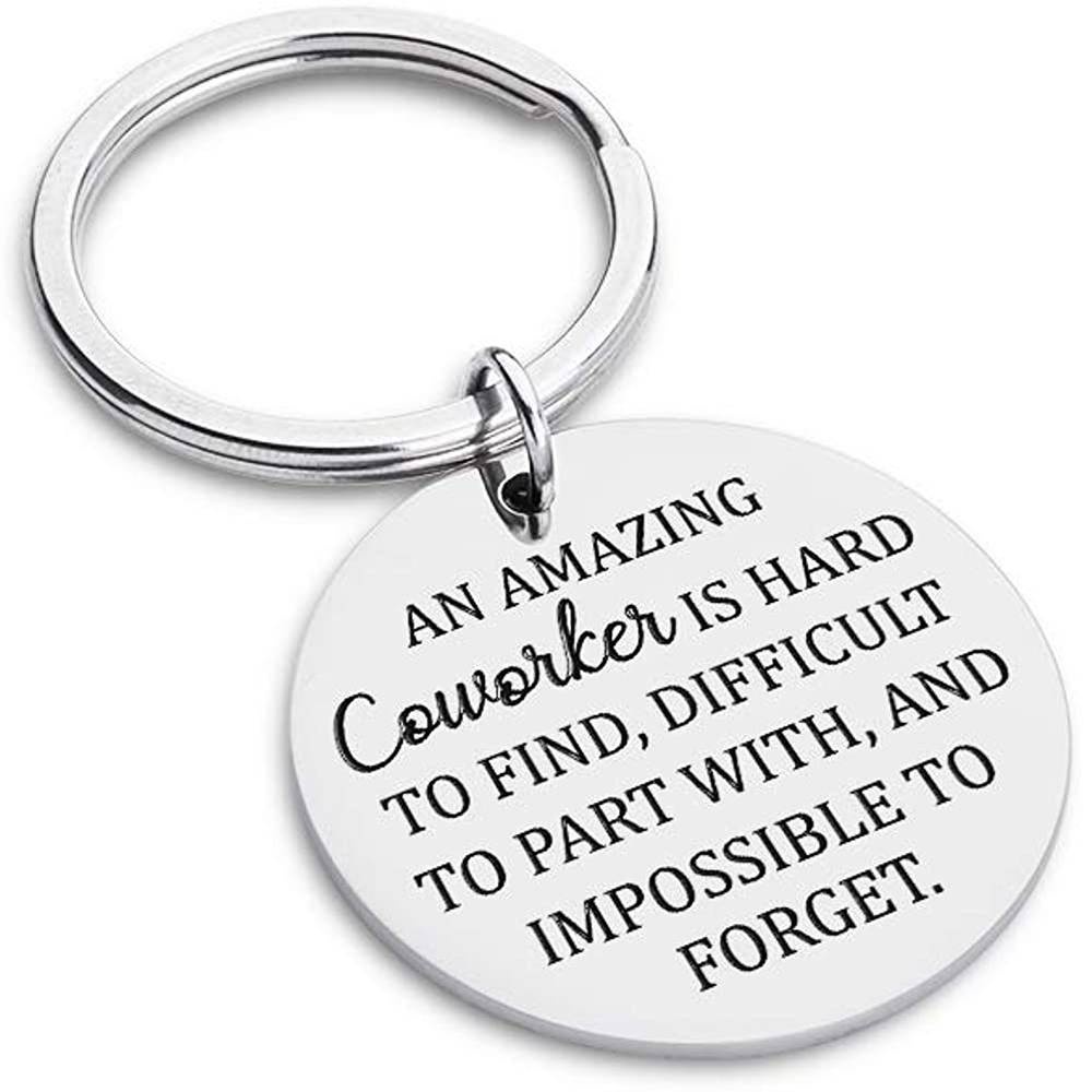 Coworker Leaving Gift Appreciation Keychain for Colleague Thank You ...