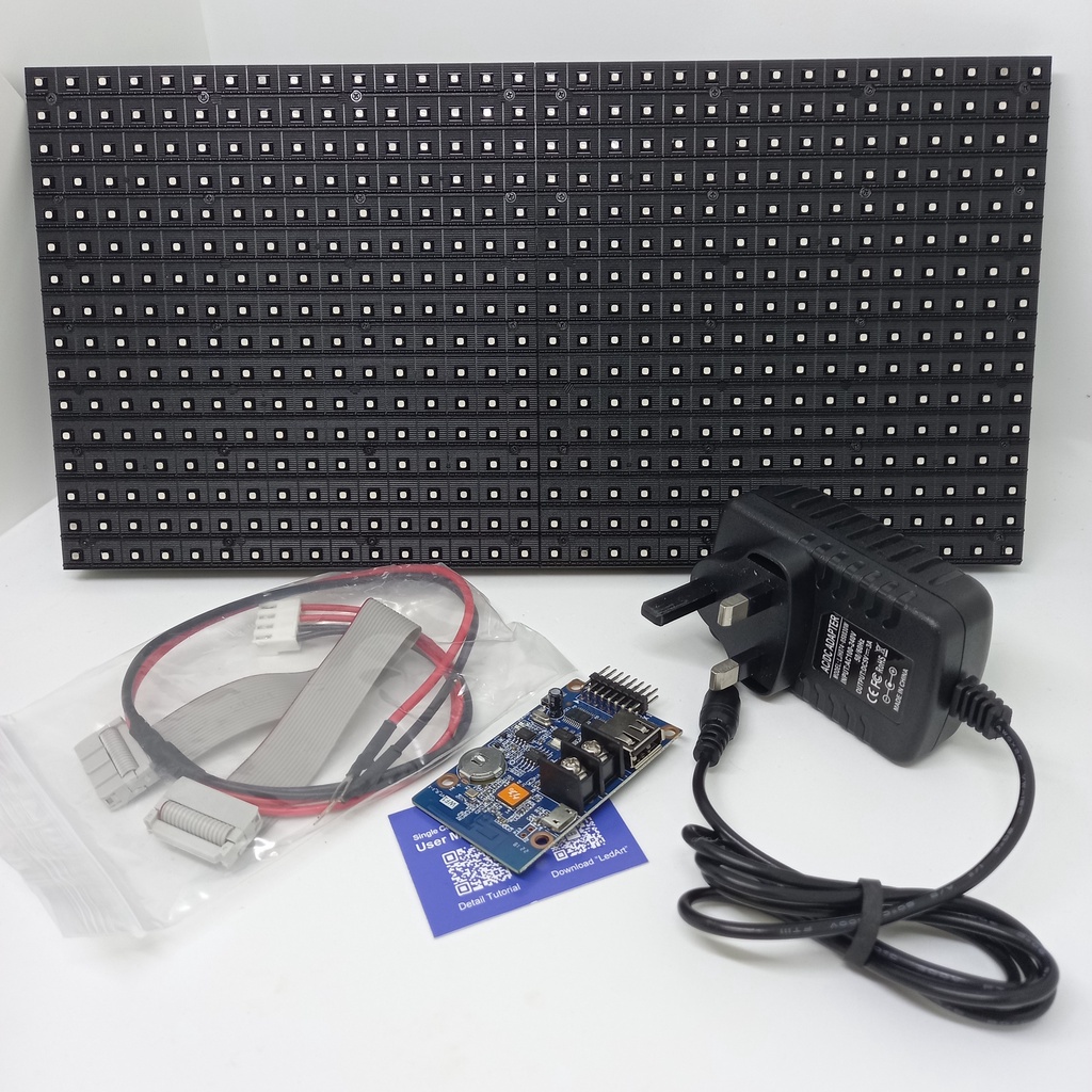 DIY Learning Kit RGB Dot Matrix RGB Full Color LED Module Board HUB75 ...