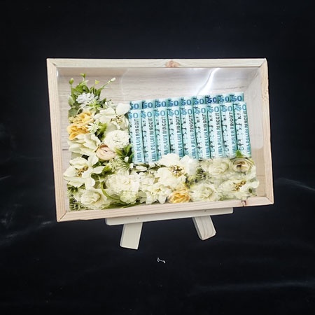 ️ ️Frame Duit Hantaran Mas Kahwin in Rectangle c/w PVC Sheet kepingan ...
