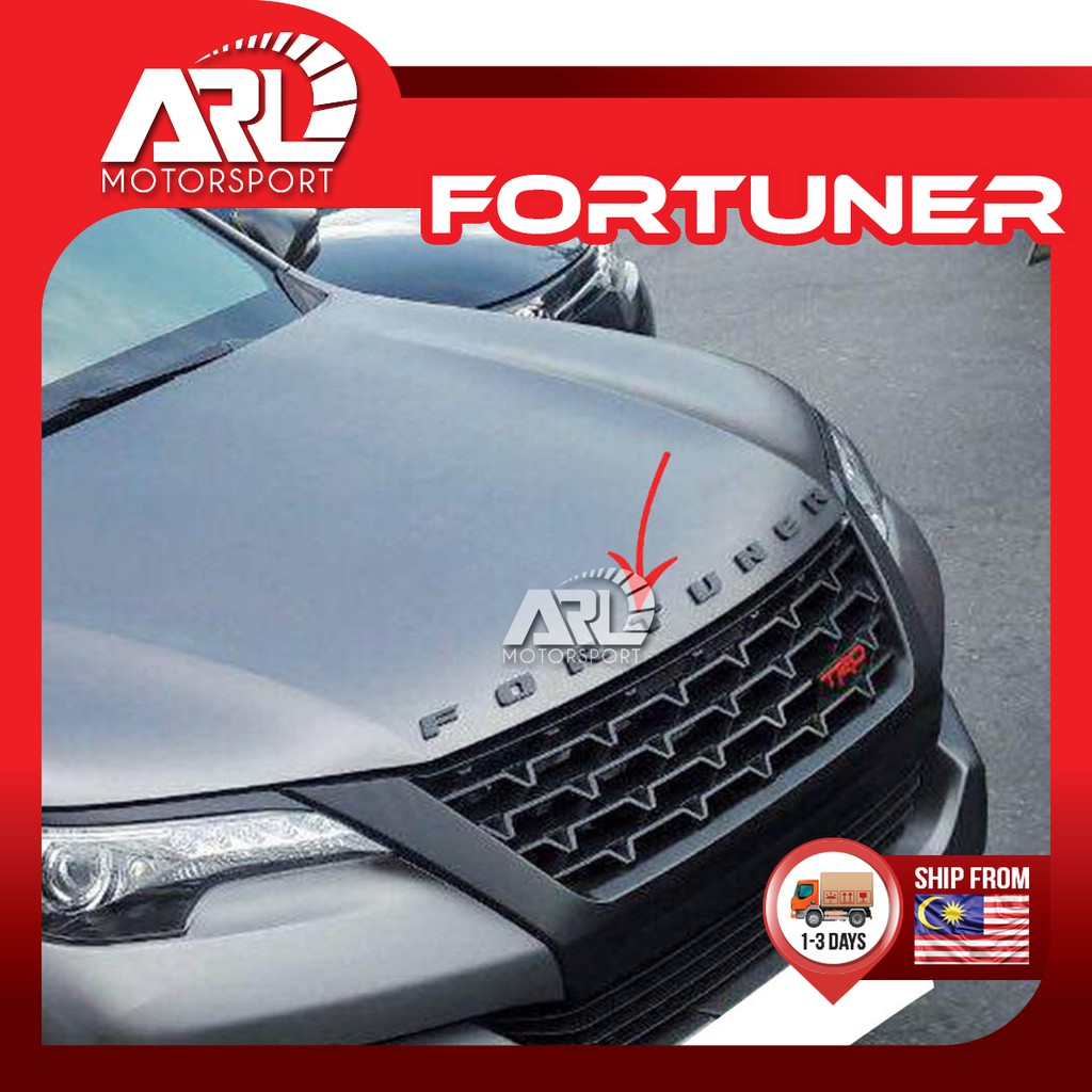 Toyota Fortuner Front Bonnet Emblem Hood Bonnet Logo Emblem Red/Black ...