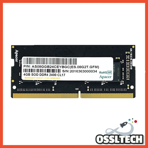 APACER (4GB / 8GB / 16GB ) SODIMM DDR4 2666MHz NOTEBOOK / LAPTOP MEMORY ...