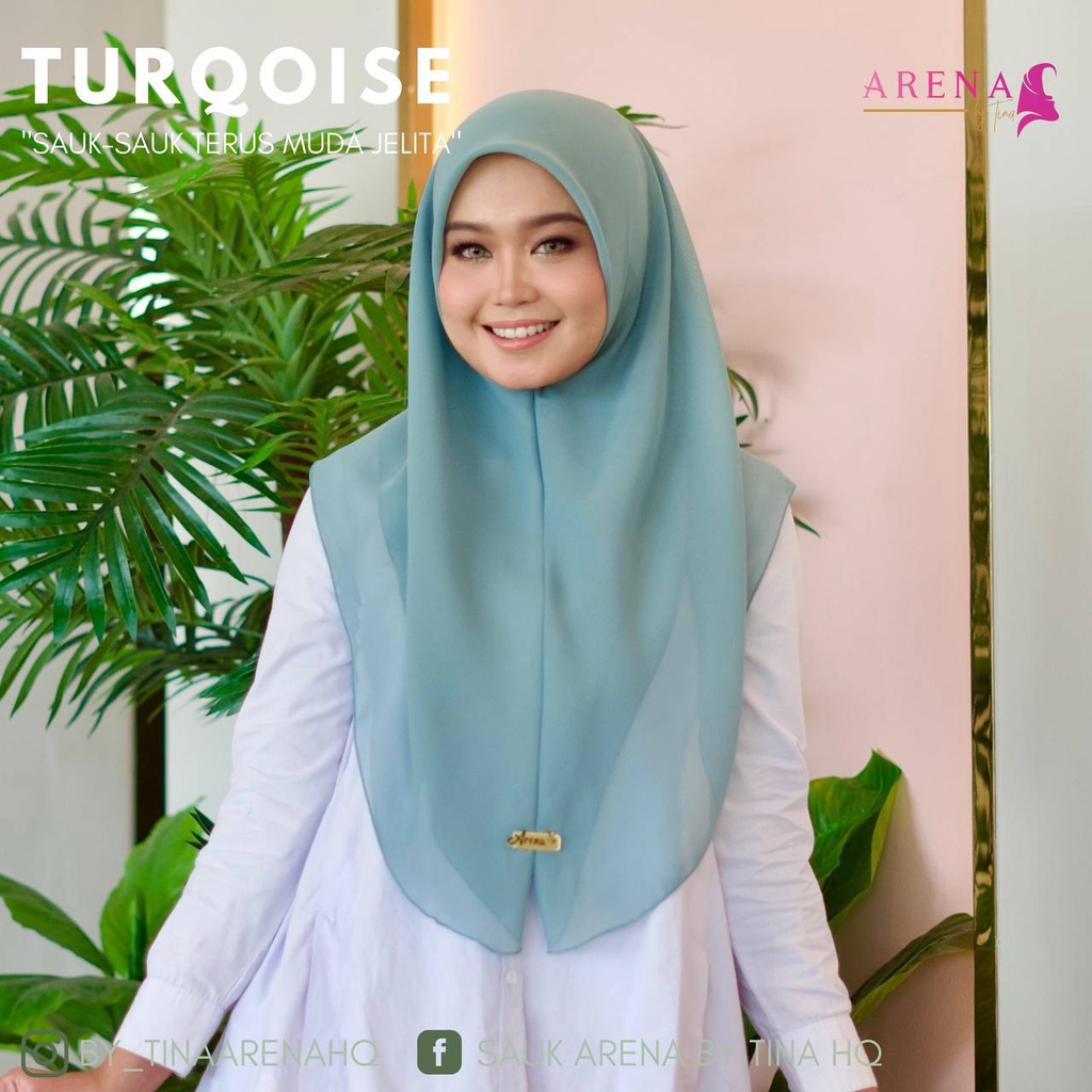 TUDUNG SAUK ARENA SIZE M (PART 1) | TUDUNG SARUNG ON POINT | BAWAL ...