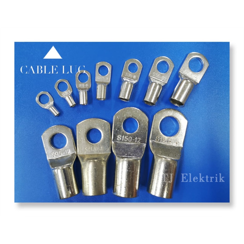 Cable Lug SC Tinned Copper Cable Lug Wire Connector SC10-6 SC10-8 SC16 ...