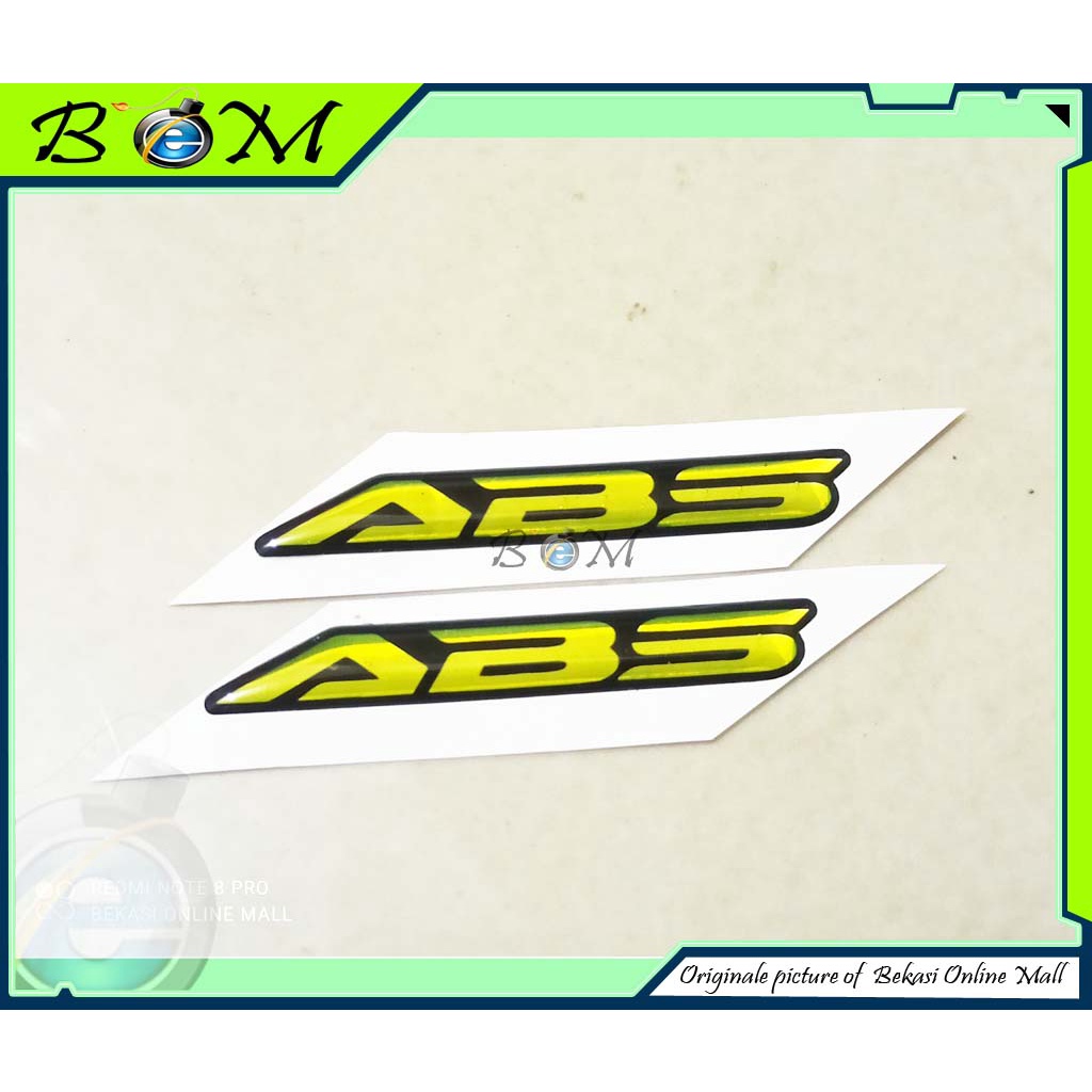 HITAM Sticker Logo Embossed ABS honda pcx vario adv Black gold | Shopee ...