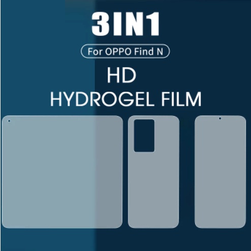 3-IN-1 Oppo Find N/N2/N3/N5 Flip 3D Clear Hydrogel Front Back Privacy ...