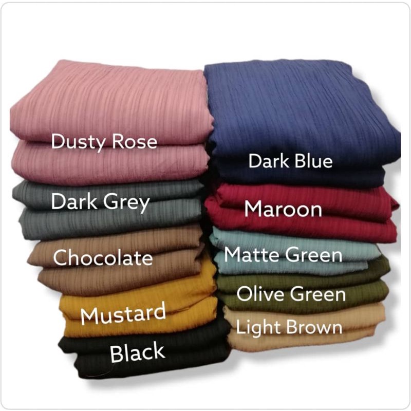 KAIN COTTON PLEATED DESIGN TERBARU 3.5 M BIDANG 60" KAIN BARU VIRAL ...