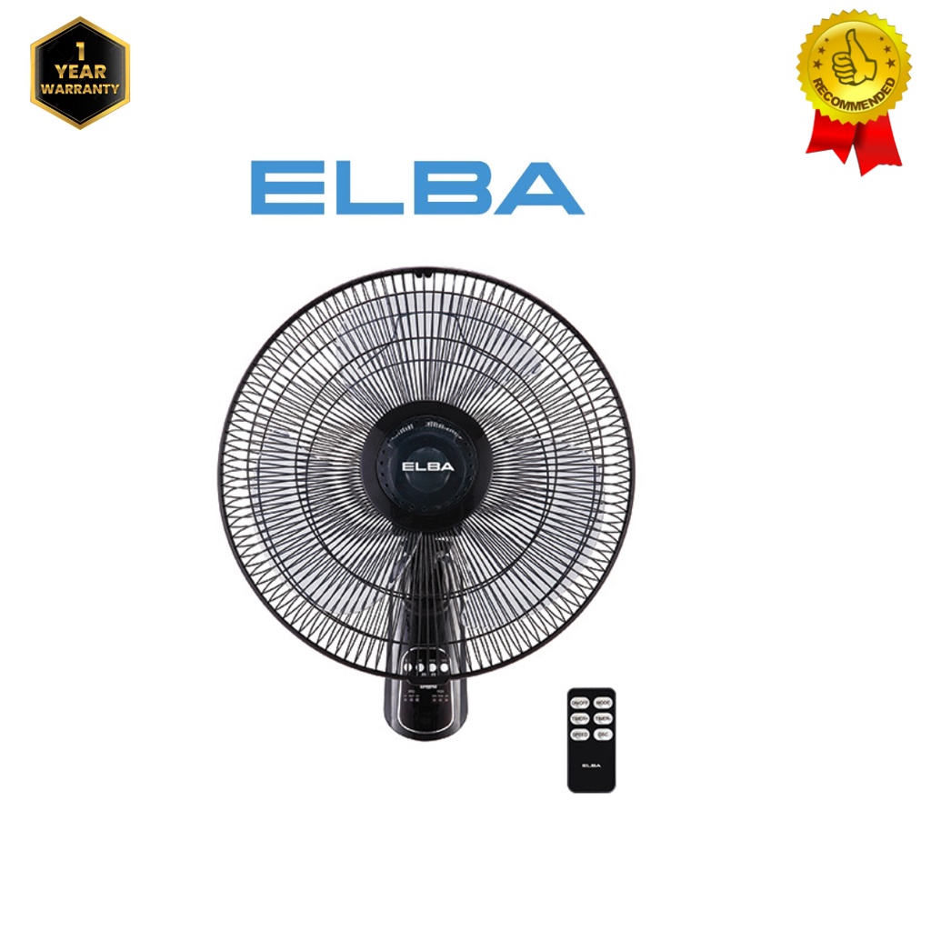 Elba Wall Fan with Remote Control (16") EWMF-E1646RC(BK) / Sharp Wall ...