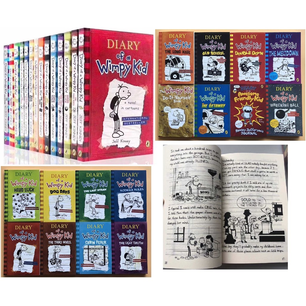 Diary of a Wimpy Kid Collection (Pack 1-16) (Ready Stock) | Shopee Malaysia