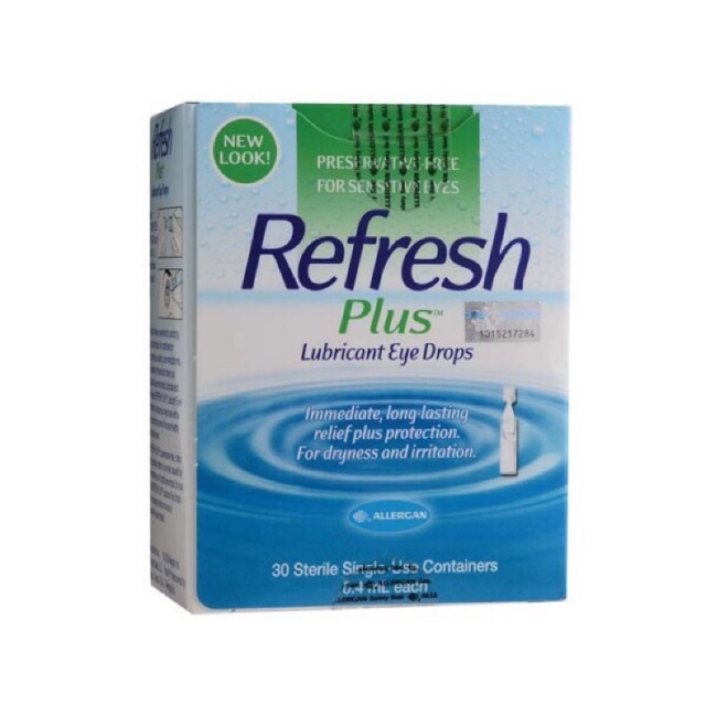 [SPECIAL DEAL]REFRESH PLUS LUBRICANT EYE DROPS 30vials EXP: 31/01/27 ...