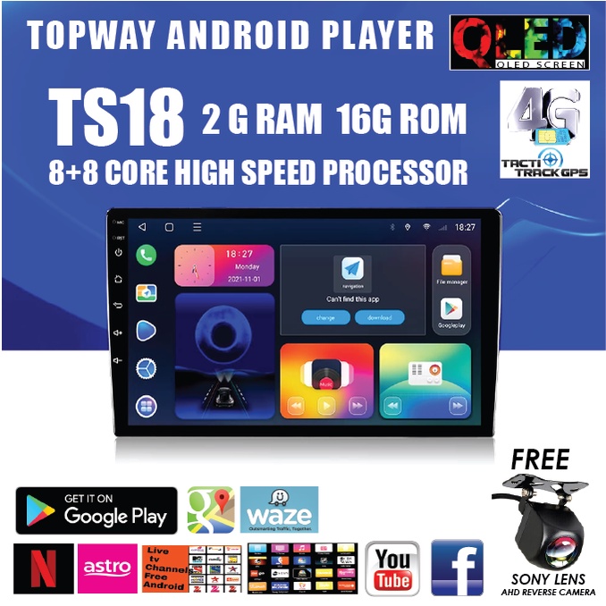 TS18 KERETA ANDROID PLAYER 8 CORE HIGH SPEED PROCESSOR 2G RAM 32G ROM | Shopee Malaysia