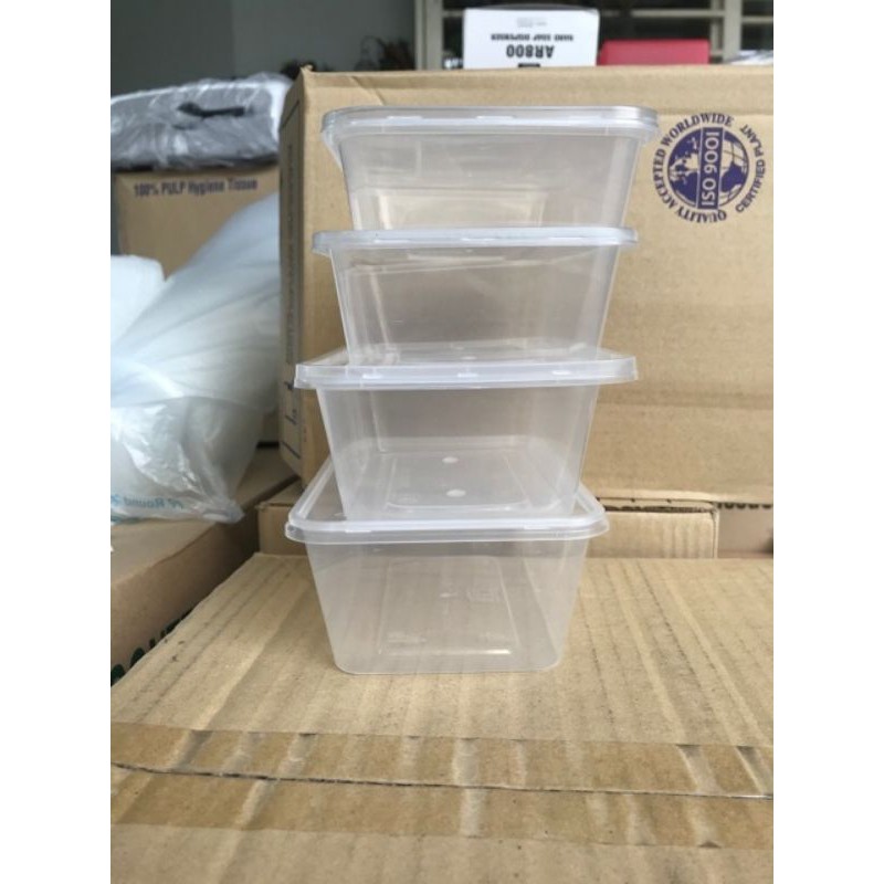 Microwave Disposable Plastic Rectangular Food Container / Take Away ...