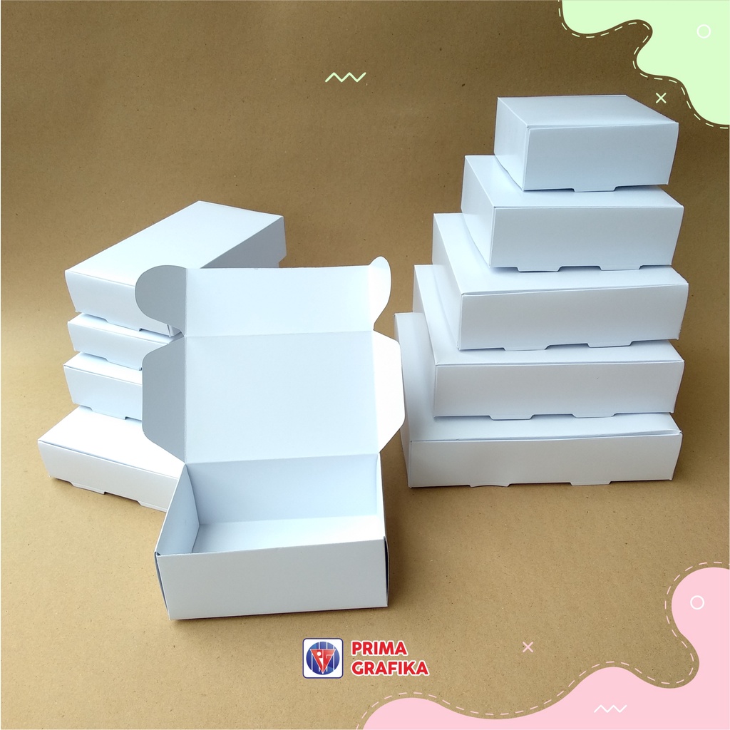 PUTIH Plain White Cardboard Packing 15x10x6 Multifunction/Packaging Box ...