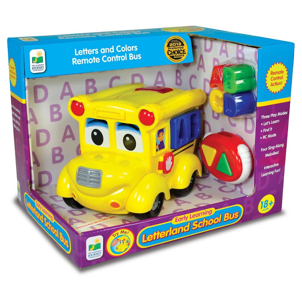 The Learning Journey International Remote Control Letterland School Bus ...