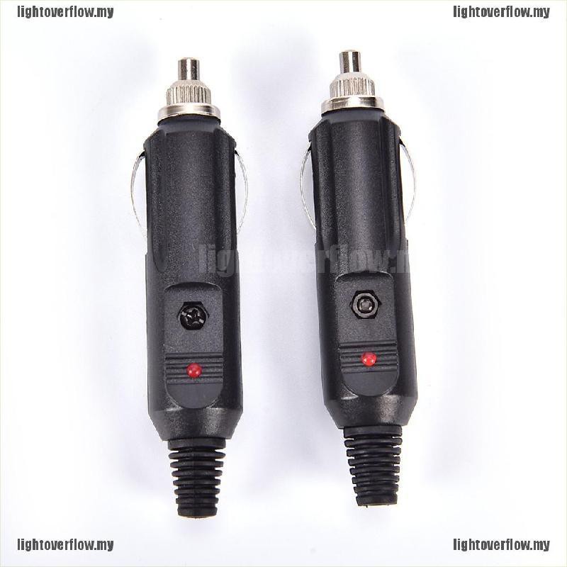 LF 2PCS 12V Universal Male Car Socket Plug Connector 15A Fused[MY ...
