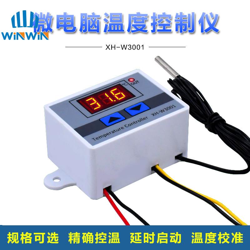 10A 12V 24V 220VAC Digital LED Temperature Controller XH-W3001 For ...