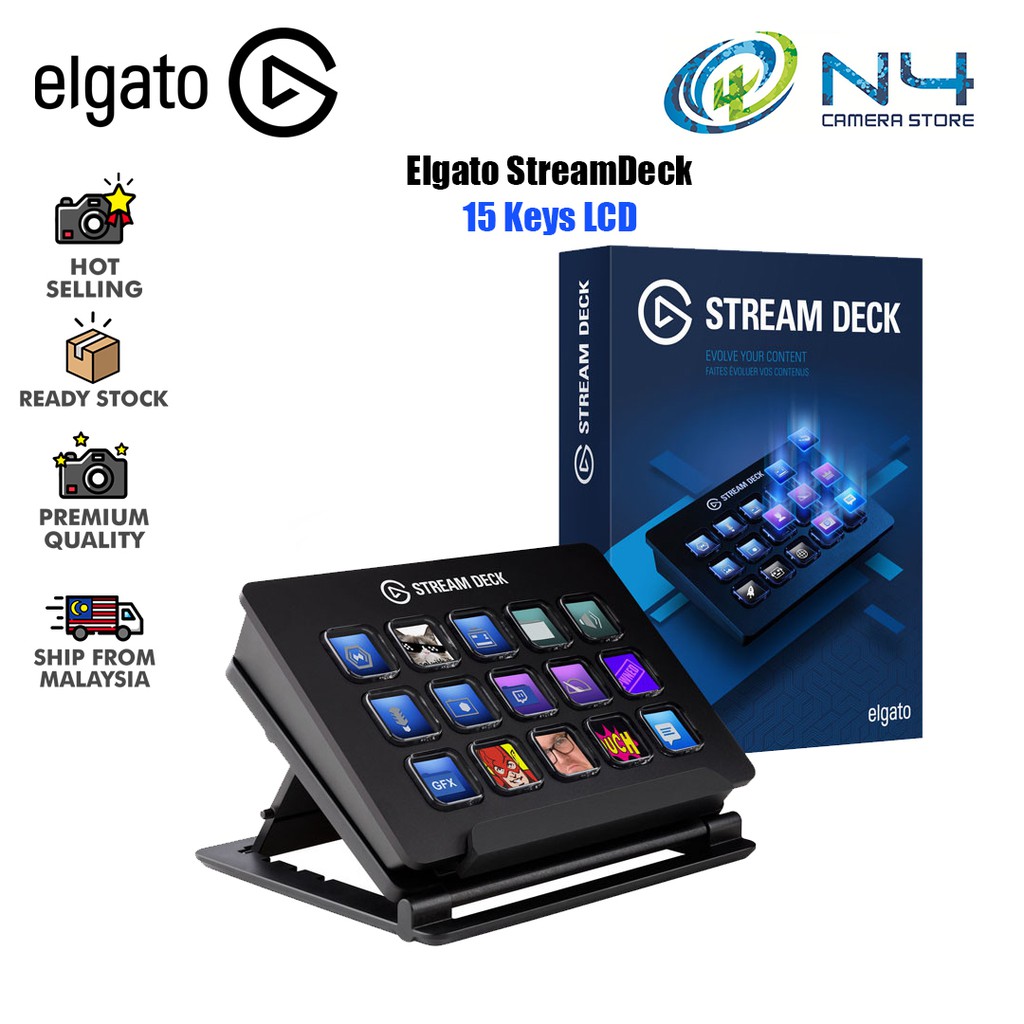 Elgato Stream Deck 15 Keys Customizable LCD Content Creation Controller ...