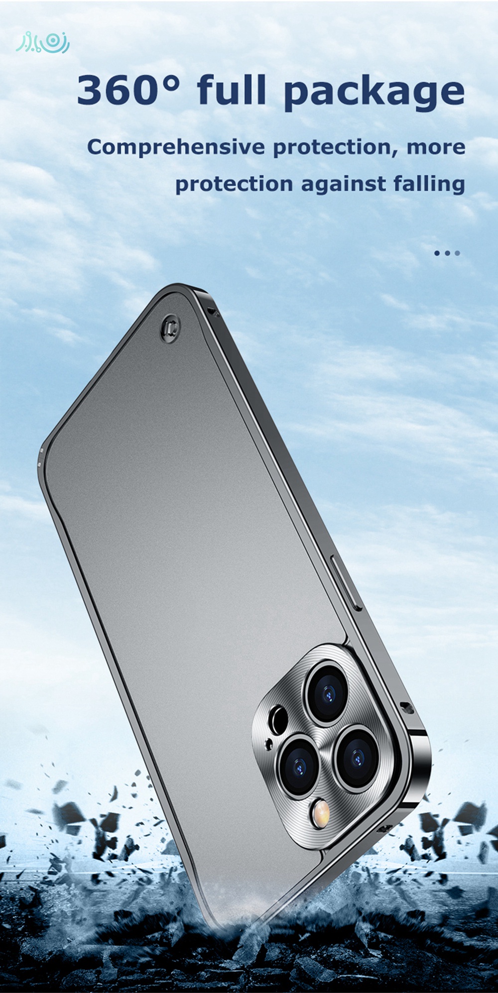 Luxury Metal Frame Lens Protection For iPhone 12 13 Pro Max Mini Aluminum Phone Case For iPhone ...