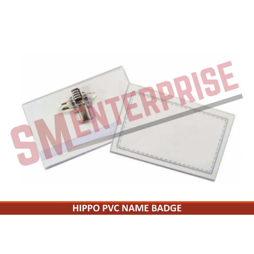 Hippo PVC Name Badge 90mm X 56mm | Shopee Malaysia