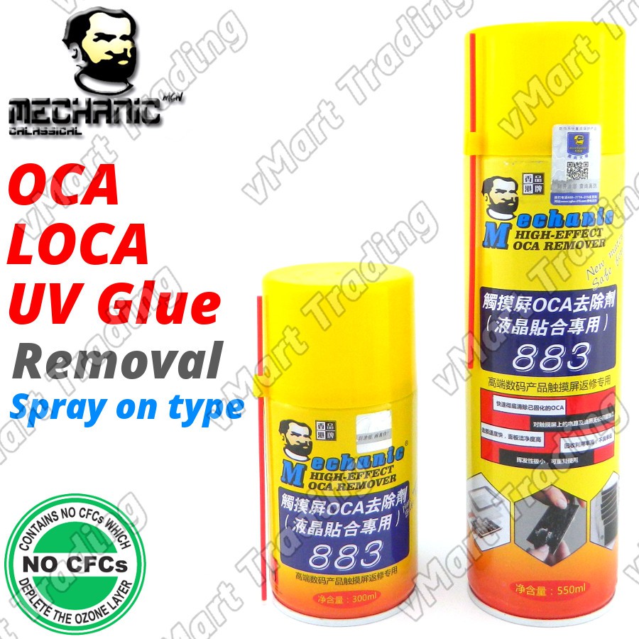 HKMC 883 UV OCA Glue Cleaner Solvent Spray Cannister | Shopee Malaysia