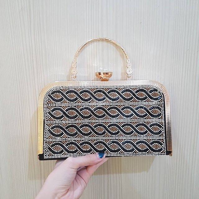 Geomrtris batik clutch Party Bag Chameleon batik Fabric Gradation ...