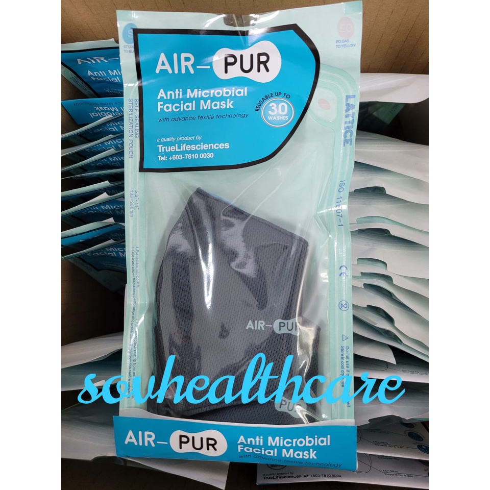 AIR PUR Mask (Anti Microbial Facial Mask with advance textile ...