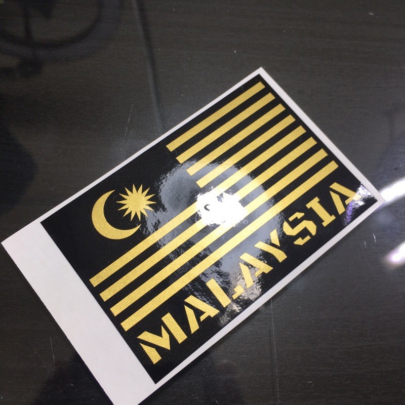 MALAYSIA FLAG STICKER / BENDERA MALAYSIA STIKER PATCH 3 inch / helmet ...