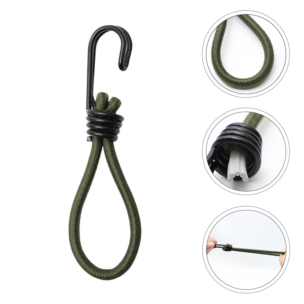 Elastic Rope Buckle Tent Hook Cord Fastener Fixing Band Outdoor Camping ...