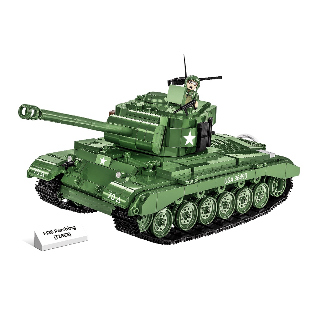 COBI M26 Pershing Heavy Tank 1/28 Scale Model 904 Pcs Bricks Made in ...