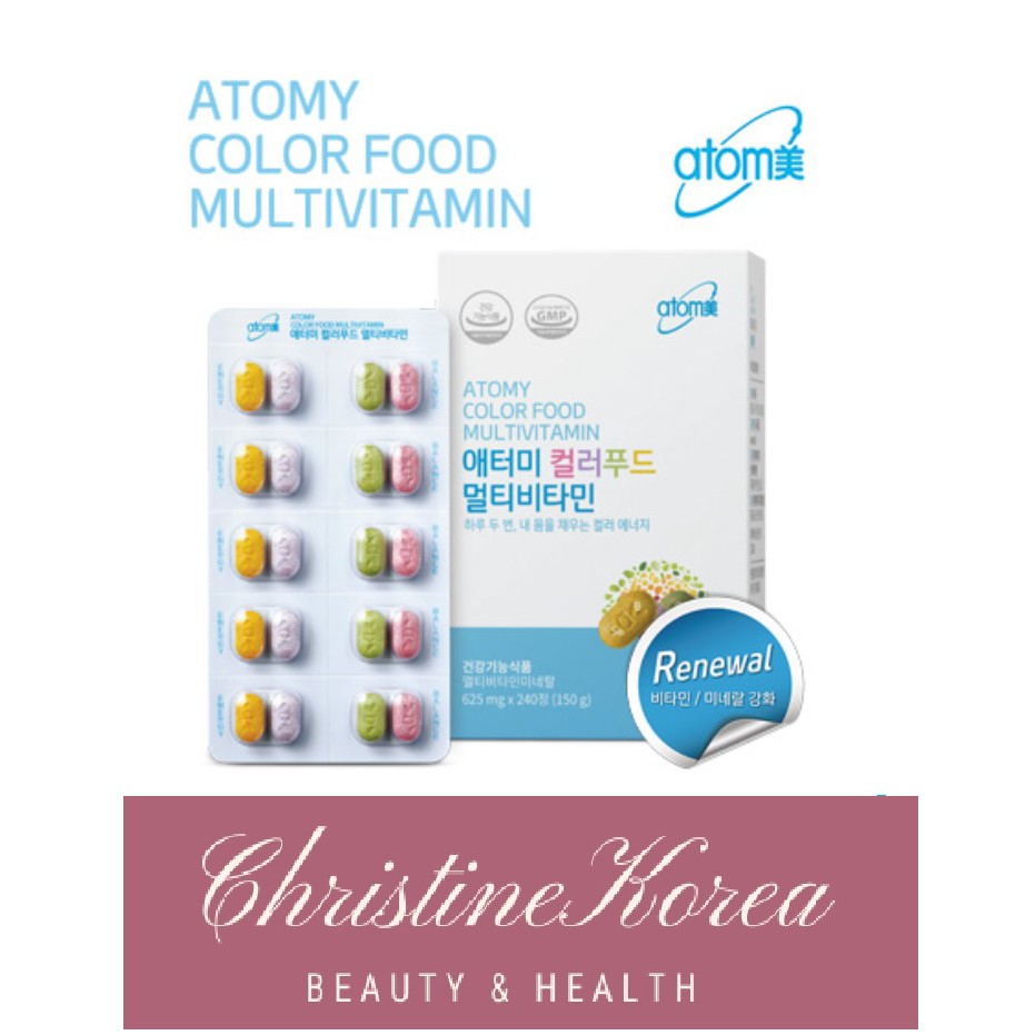 Atomy Color Food Multivitamin 240 Tablets | Shopee Malaysia