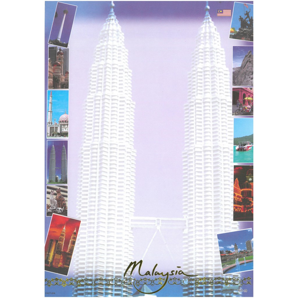 Fancy Cover Kertas Folio Buku Skrap Cover Binding Cover A4 5pcs Malaysia Series Shopee