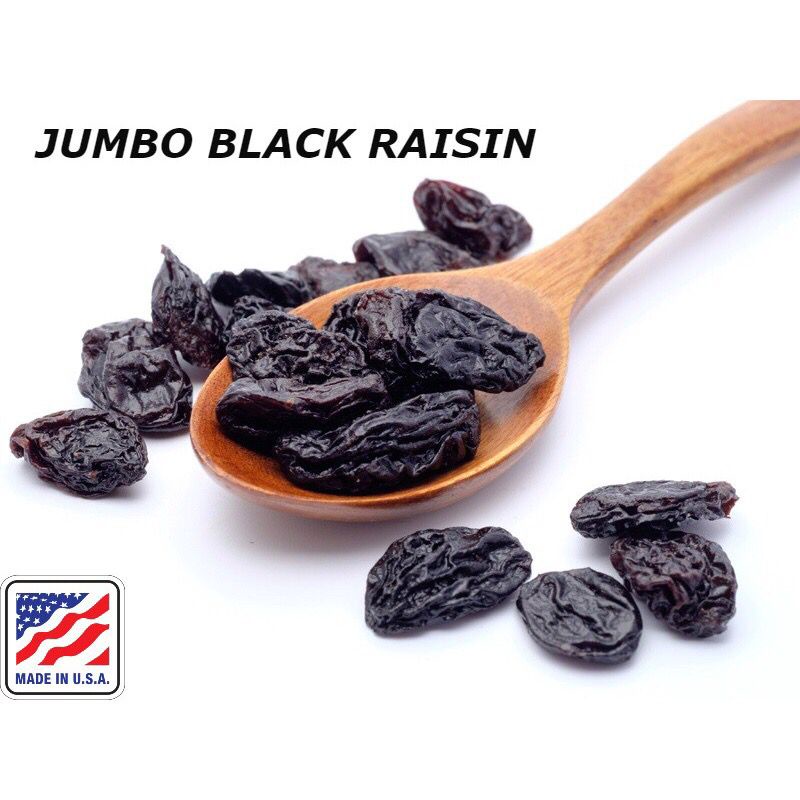250g | 500g (JUMBO) USA PREMIUM BLACK RAISIN / KISMIS HITAM (JUMBO ...