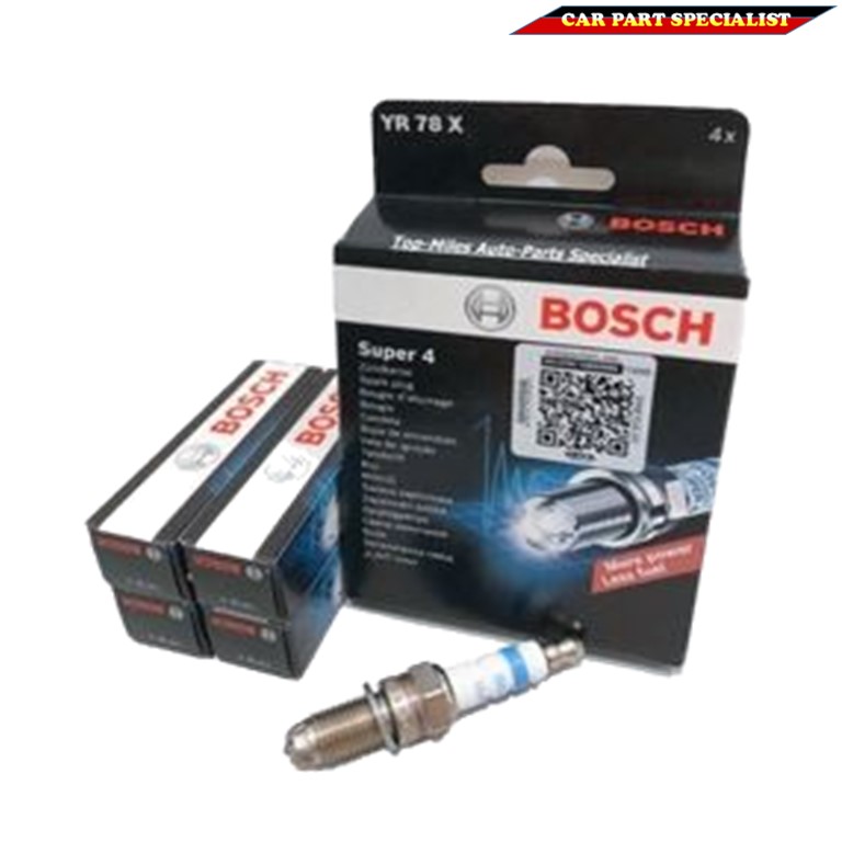 BOSCH SUPER 4 SPARK PLUG FOR MYVI 1.3 / MYVI LAGI BEST 1.3/1.5 / ALZA / JUARA 5.0 - YR78 X ...