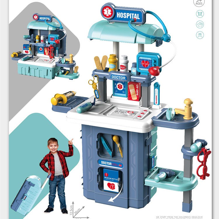 Doctor Play Set For Kids [75cm- 39 Accessories] Pretend Play BIG ...