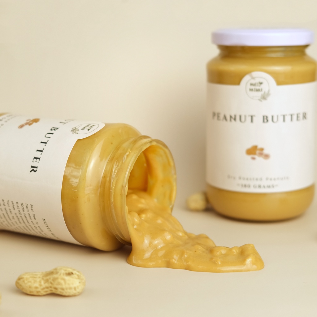 Nutty Nature's Chunky PEANUT BUTTER 380 Grams (No Sugar/Salt/Oil ...