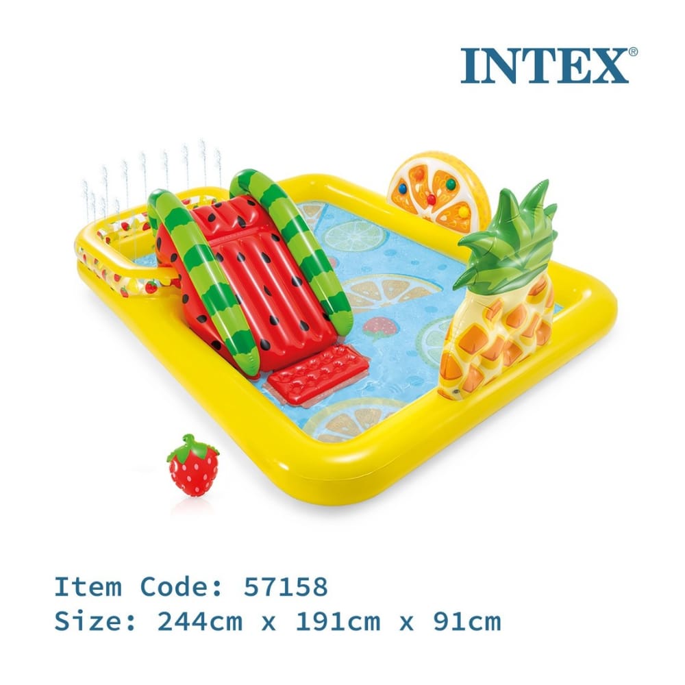 Intex 57158 swimming pool fun fruity play center pool | Shopee Malaysia