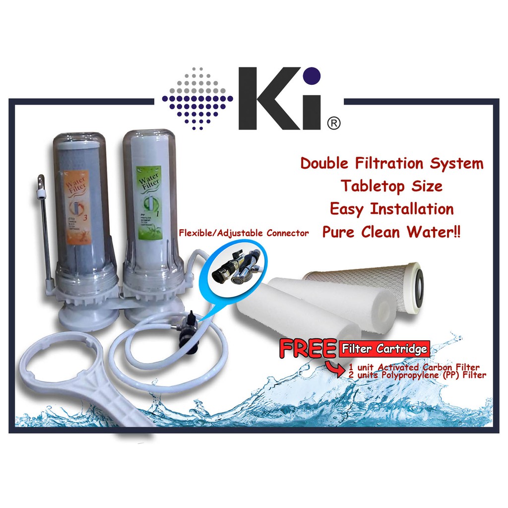 Tabletop Water Filter Two Stage Water Filtration System | Shopee Malaysia