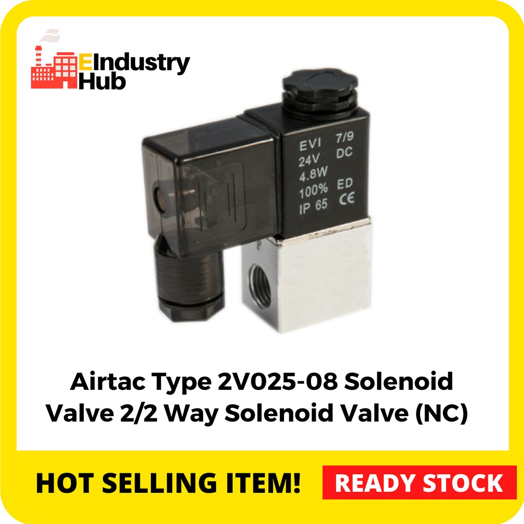 2V025-08 Two-way Solenoid Valve DC24V | Shopee Malaysia