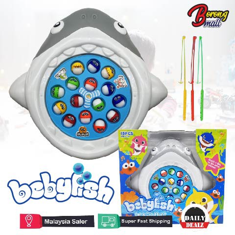 Baby Shark Fishing Game With Baby Shark Song Educational Toys For Kids ...