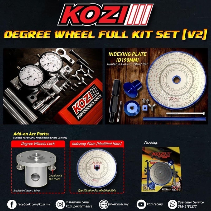 DEGREE WHEEL FULL SET KOZI V2 NEW MODEL 💥READY STOCK💥 | Shopee Malaysia