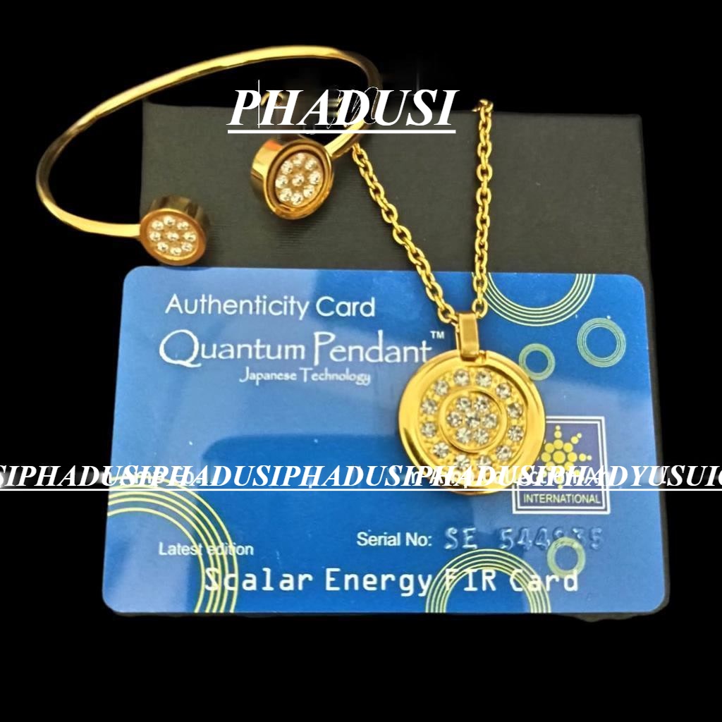 1 SET Quantum Pendant Gem Bio Energy Health Necklace - Bracelet ...