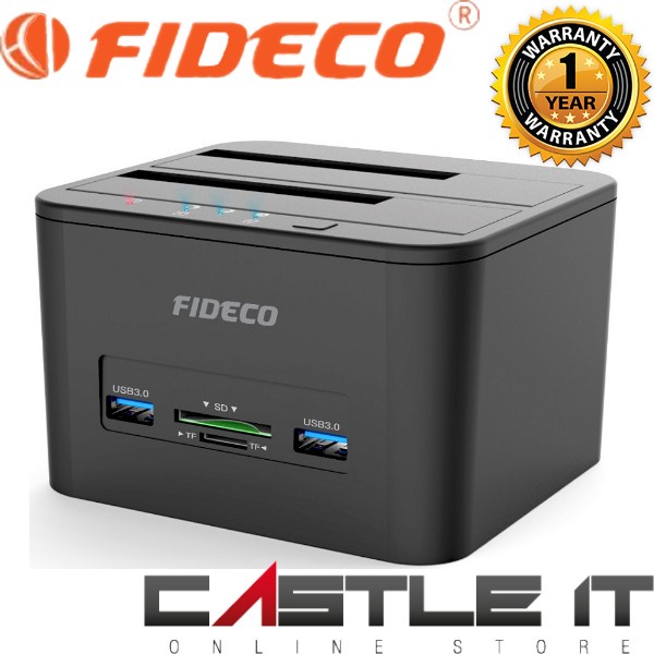 FIDECO YPZ04-S2HC USB 3.0 TO SATA HDD DOCKING STATION WITH BUILT-IN 2 ...