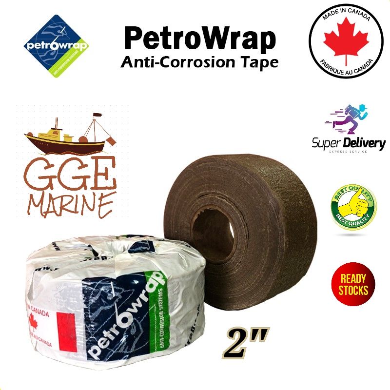 2" PetroWrap Denso Tape Marine Anti-Corrosion Grease Tape ( Tape Minyak ...