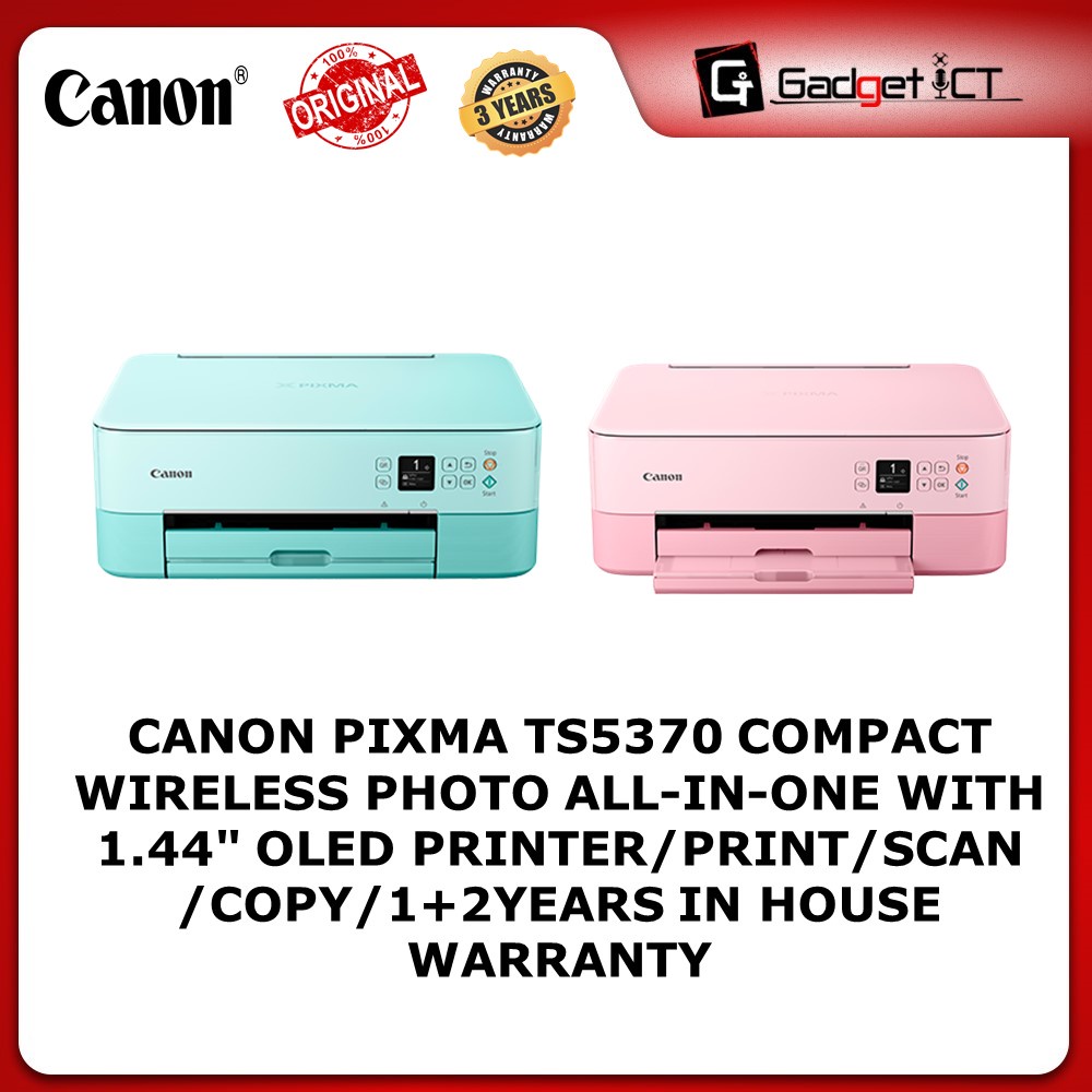 CANON PIXMA TS5370 COMPACT WIRELESS PHOTO ALL-IN-ONE WITH 1.44" OLED ...