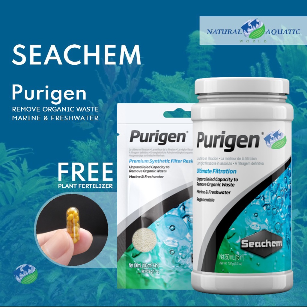 Seachem Purigen (100ml /250ml) Filtration, remove organic waste ...